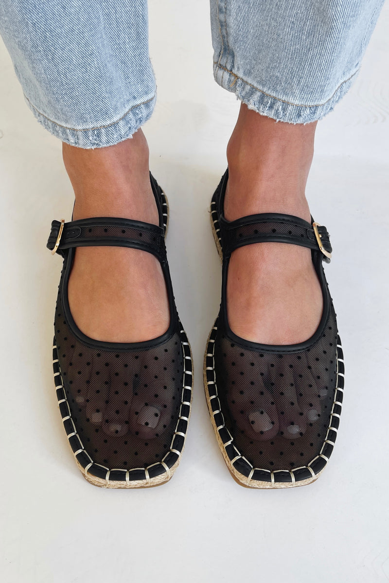Matisse: Meg Mary Jane Flat in Black Dot – Piper & Scoot