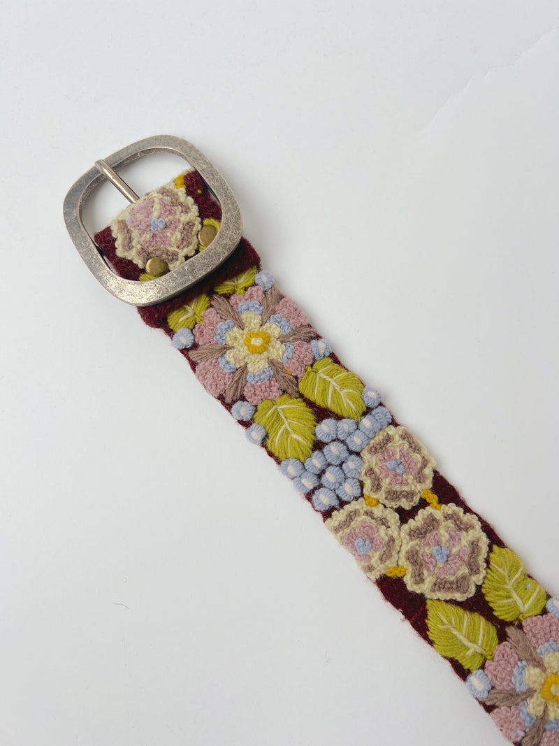 The Morning Glory Floral Embroidered Wool Belt – Piper & Scoot