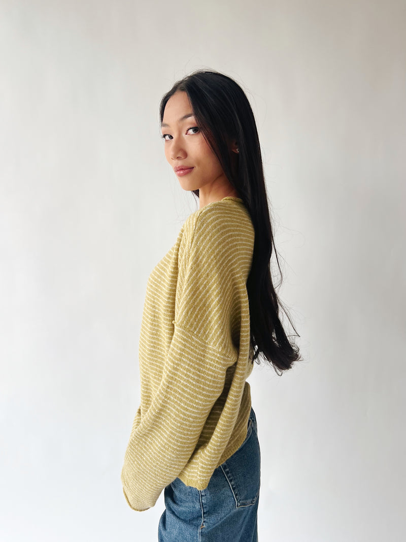 The Riggs Button-Down Sweater in Honey + Ivory Mini Stripe – Piper & Scoot