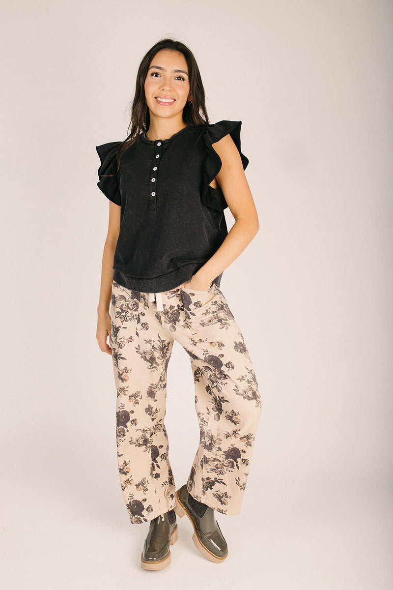 The Ballington Floral Lounge Pant in Taupe – Piper & Scoot