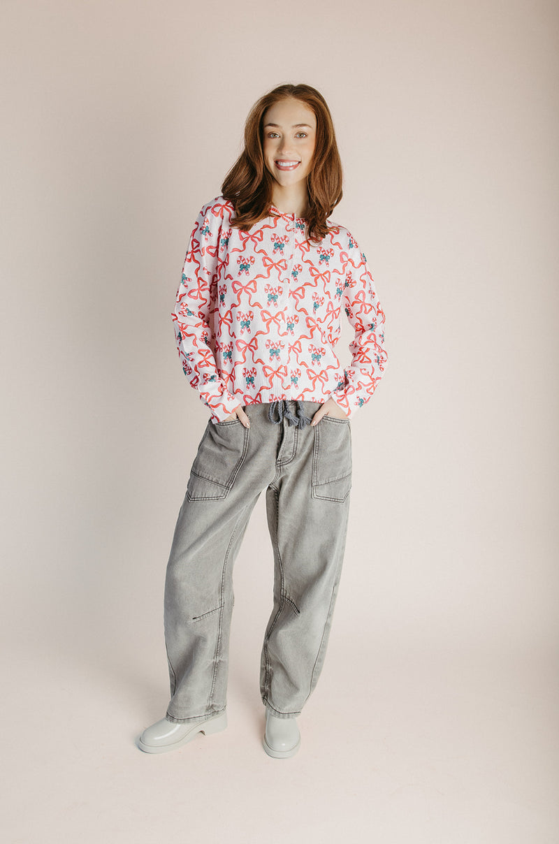 The Spangler Candy Cane Sweater in Ivory – Piper & Scoot