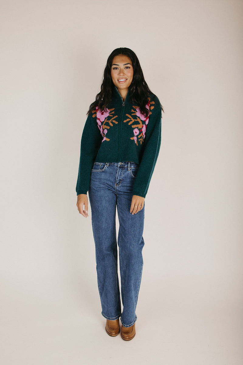 The Cooper Zip Up Jacket in Pine Green – Piper & Scoot